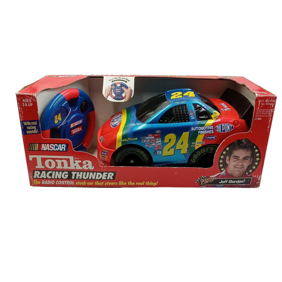 Tonka Racing Thunder Jeff Gordon Remote Control Race Car Vintage 2000 ...