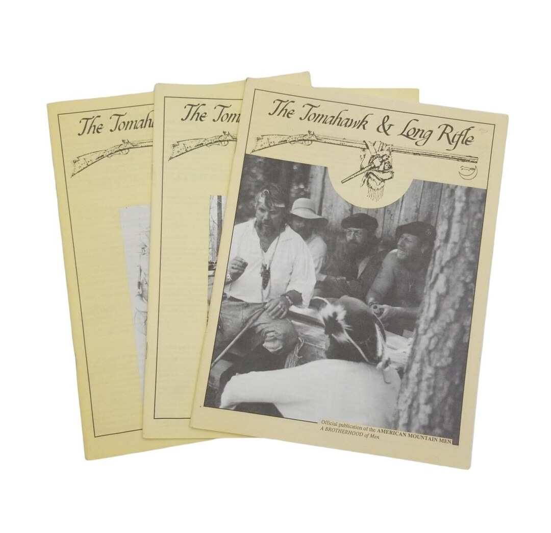 The Tomahawk & Long Rifle Magazines 1980s Vintage American Mountain Men ...