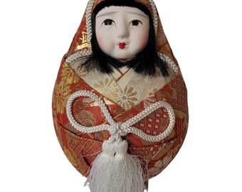 Vintage JAPANESE WEDDING Doll Handcrafted Roly-poly Princess Hime ...