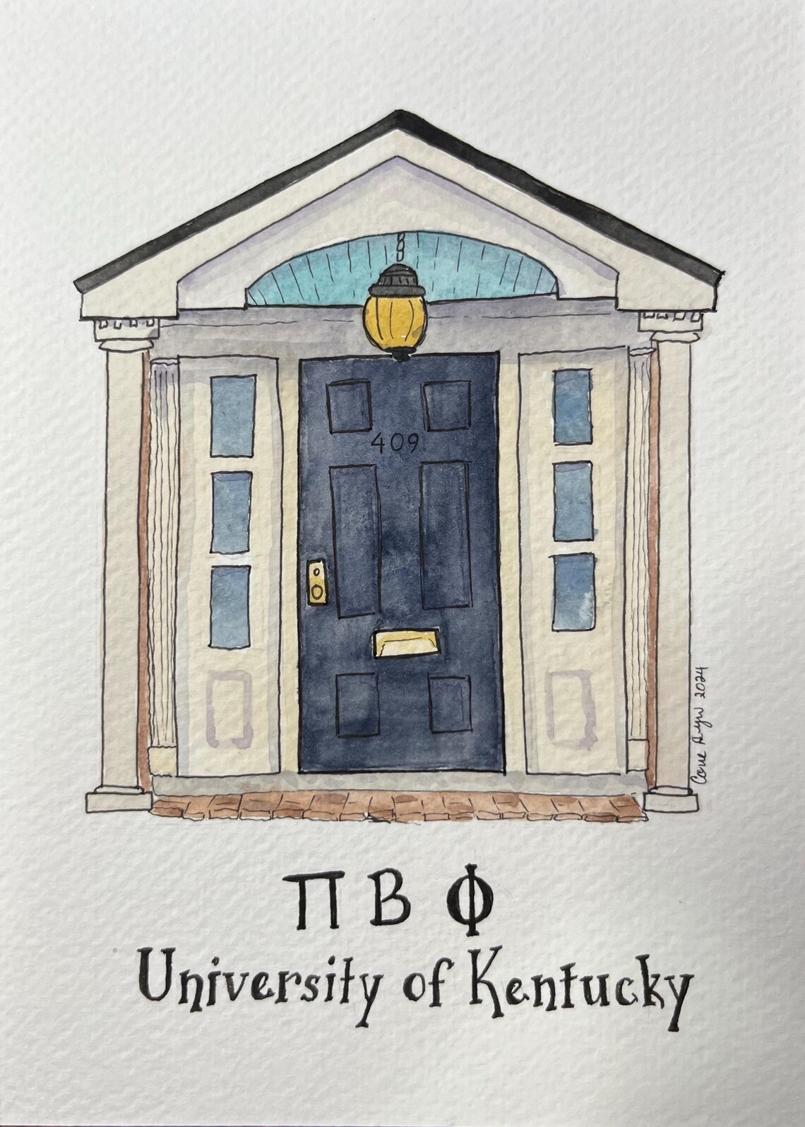 Custom Front Door Portrait - Etsy