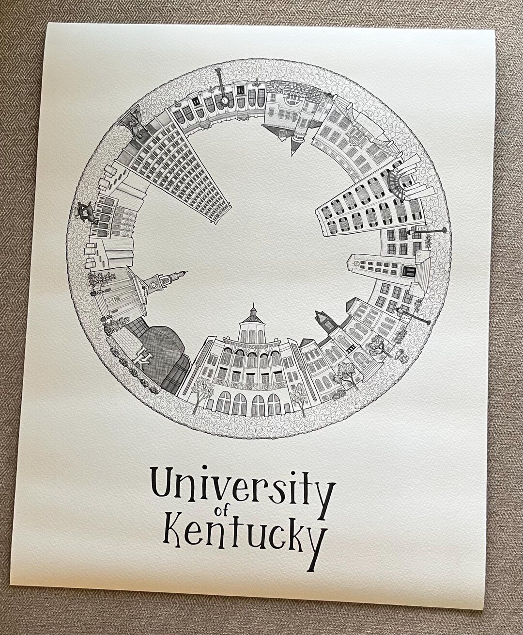 University of Kentucky in the Round - Etsy