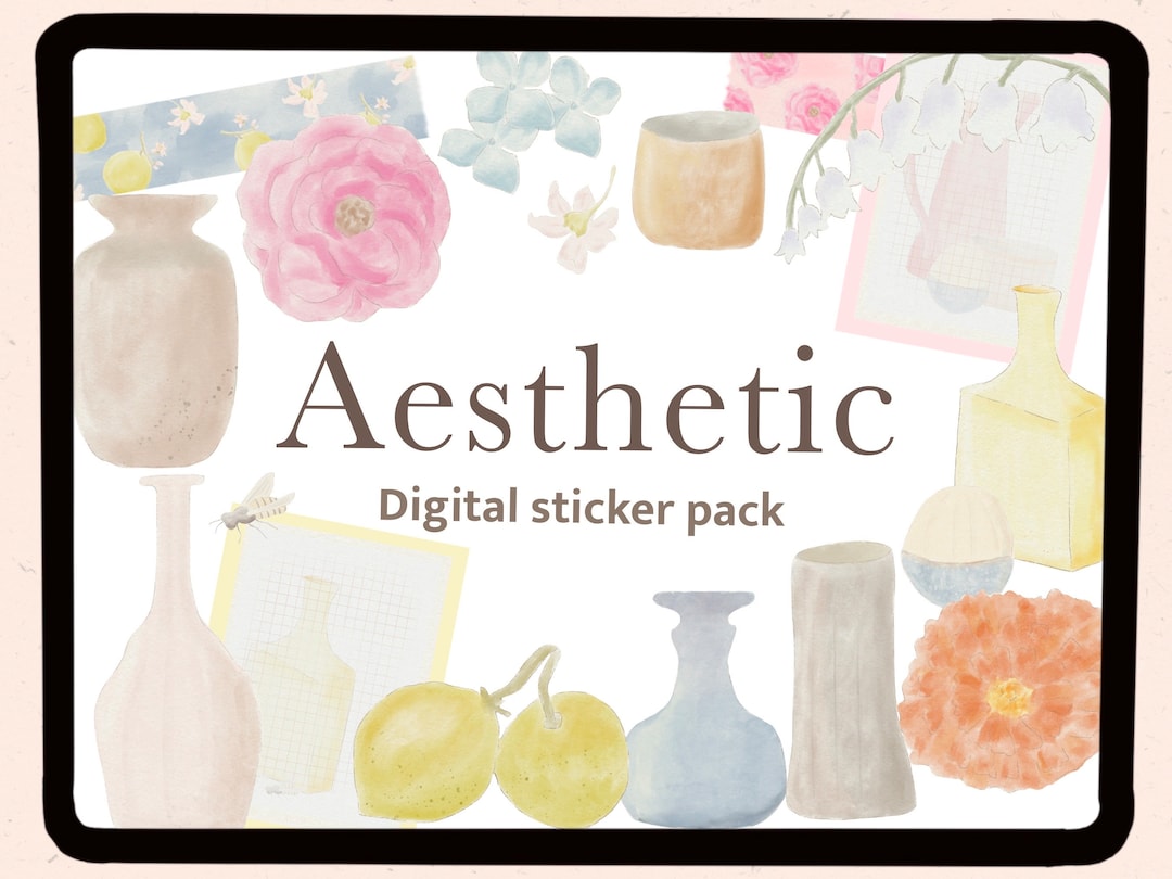 Aesthetic Digital Stickers| Goodnotes Stickers| Boho| Flowers|cute ...