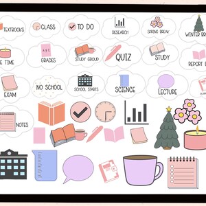 Student Digital Stickers| Goodnotes Stickers| School| Study| College ...
