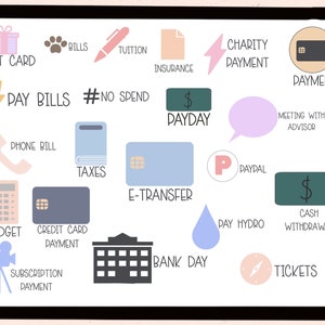 Finance Digital Stickers| Money Goodnotes Stickers| Banking| Budget| No ...