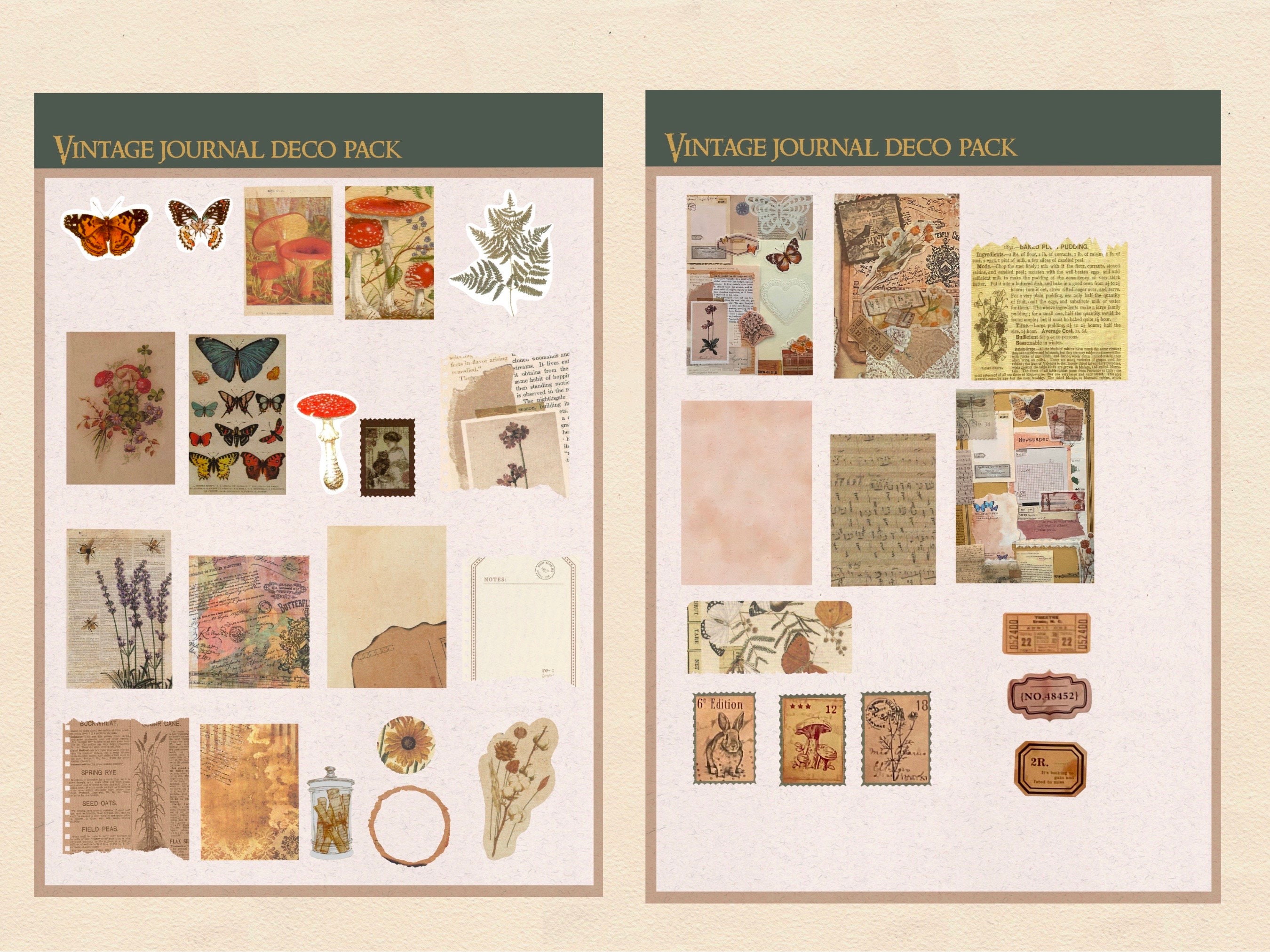 Artist Journal Digital Stickers| Vintage Digital Stickers| Goodnotes ...