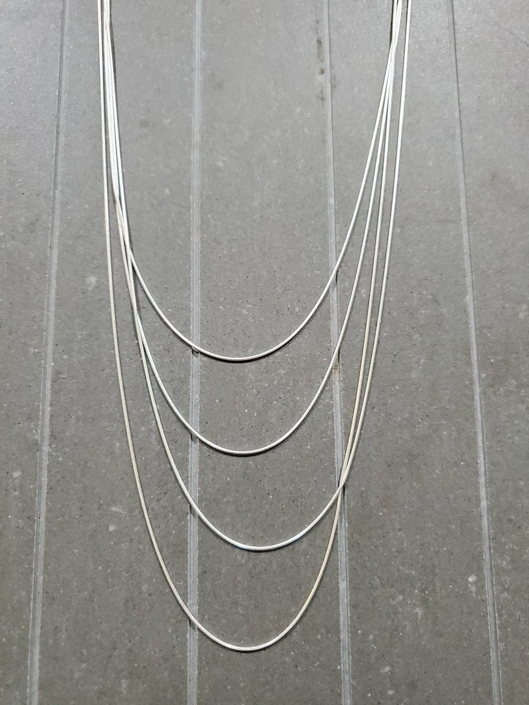 Nature Inspired Sterling Silver Necklace, Reflecting the Organic Shapes ...