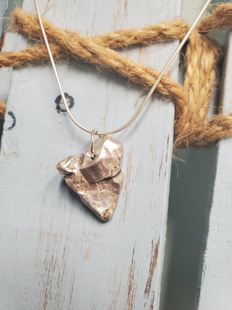 Nature Inspired Sterling Silver Necklace, Reflecting the Organic Shapes ...