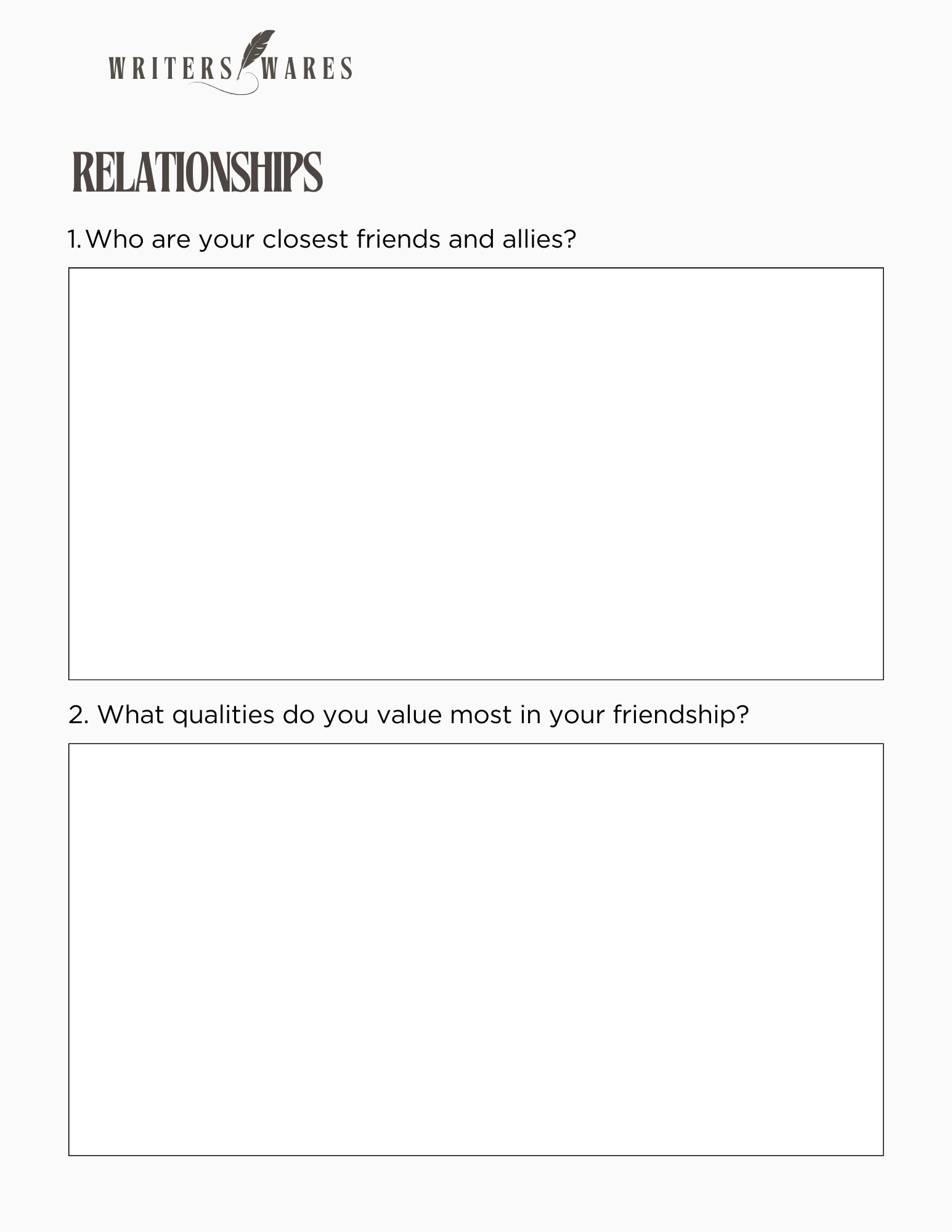 The Ultimate Character Interview Guide (125+ Questions - Fillable ...