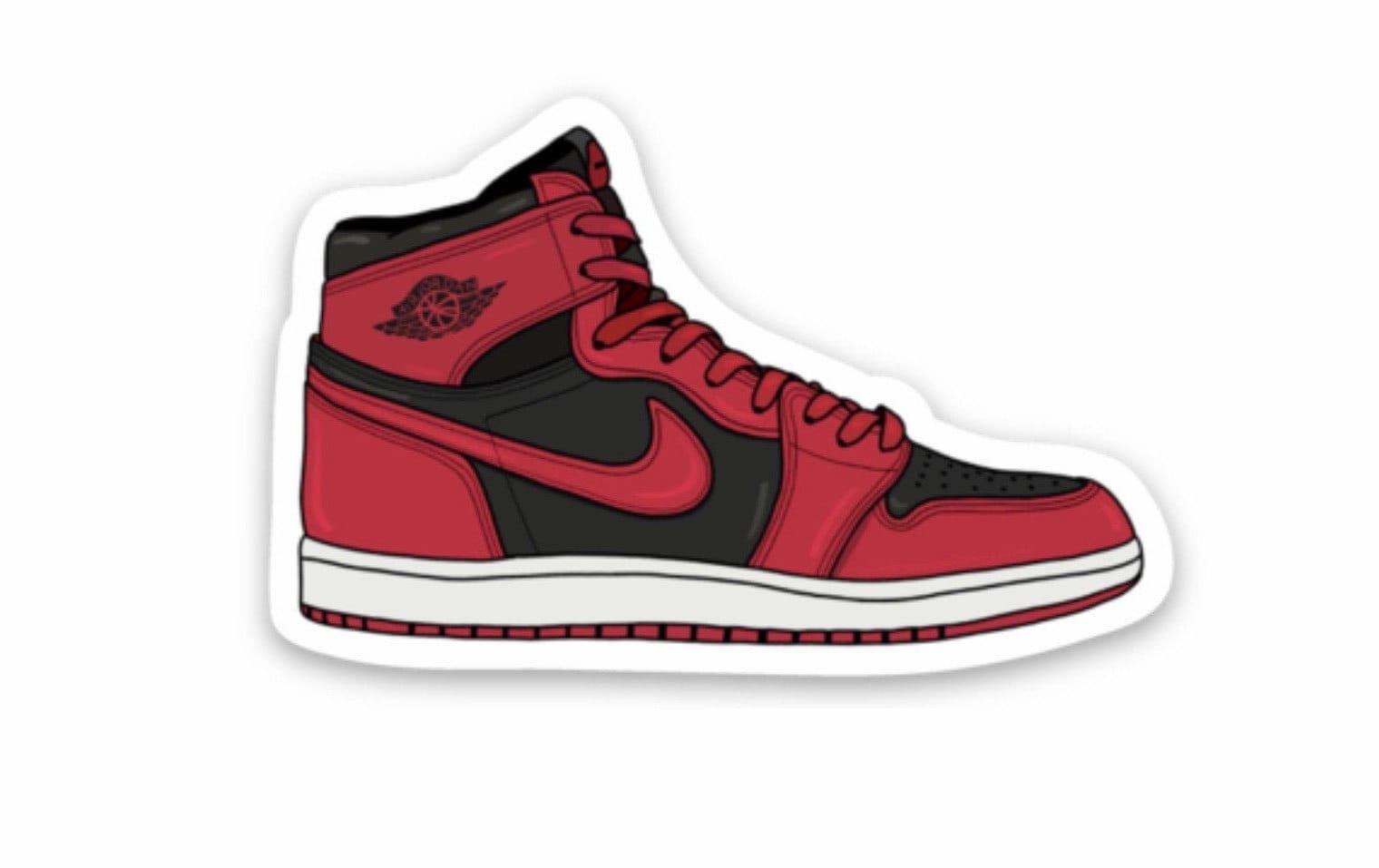 Air Jordan 1 Retro 85 Varsity Red Sticker - Etsy UK