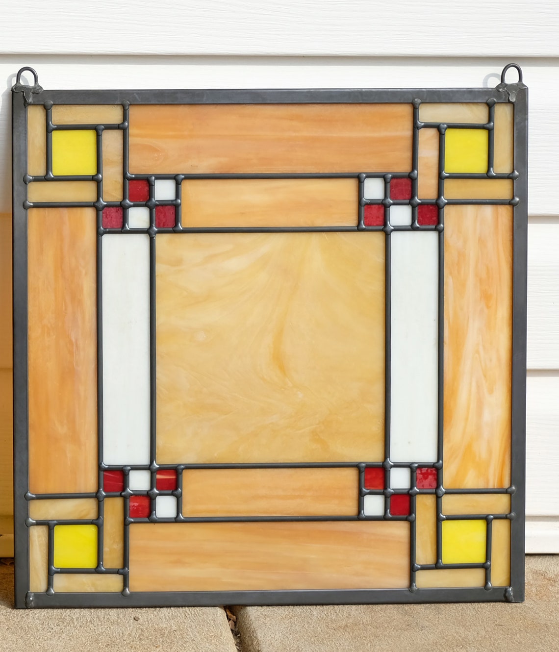 Handcrafted Glass Window Panel 16 X 16 - Etsy