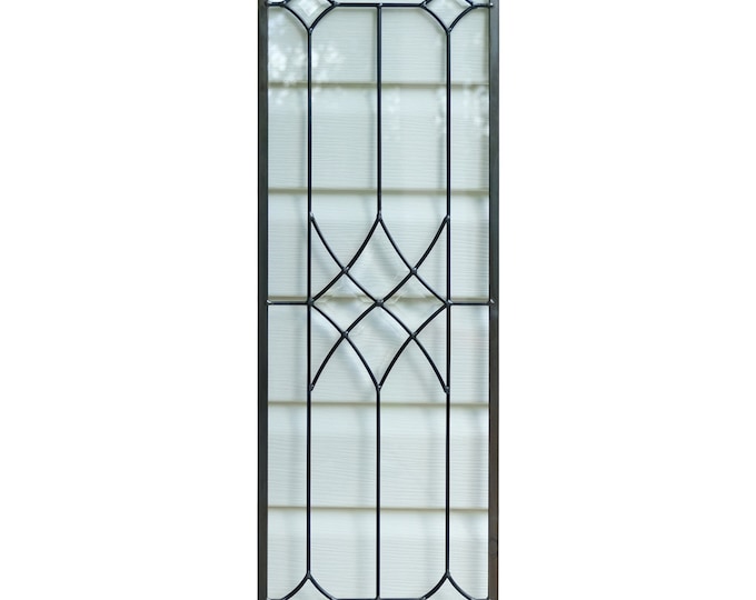Handcrafted Clear Beveled Glass Window Panel 11" X 33" - Etsy