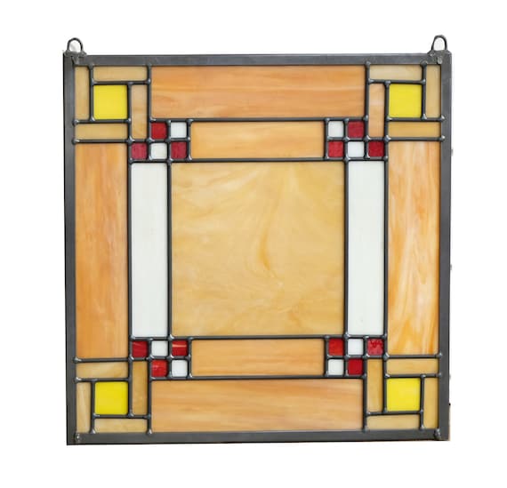 Handcrafted Glass Window Panel 16 X 16 - Etsy