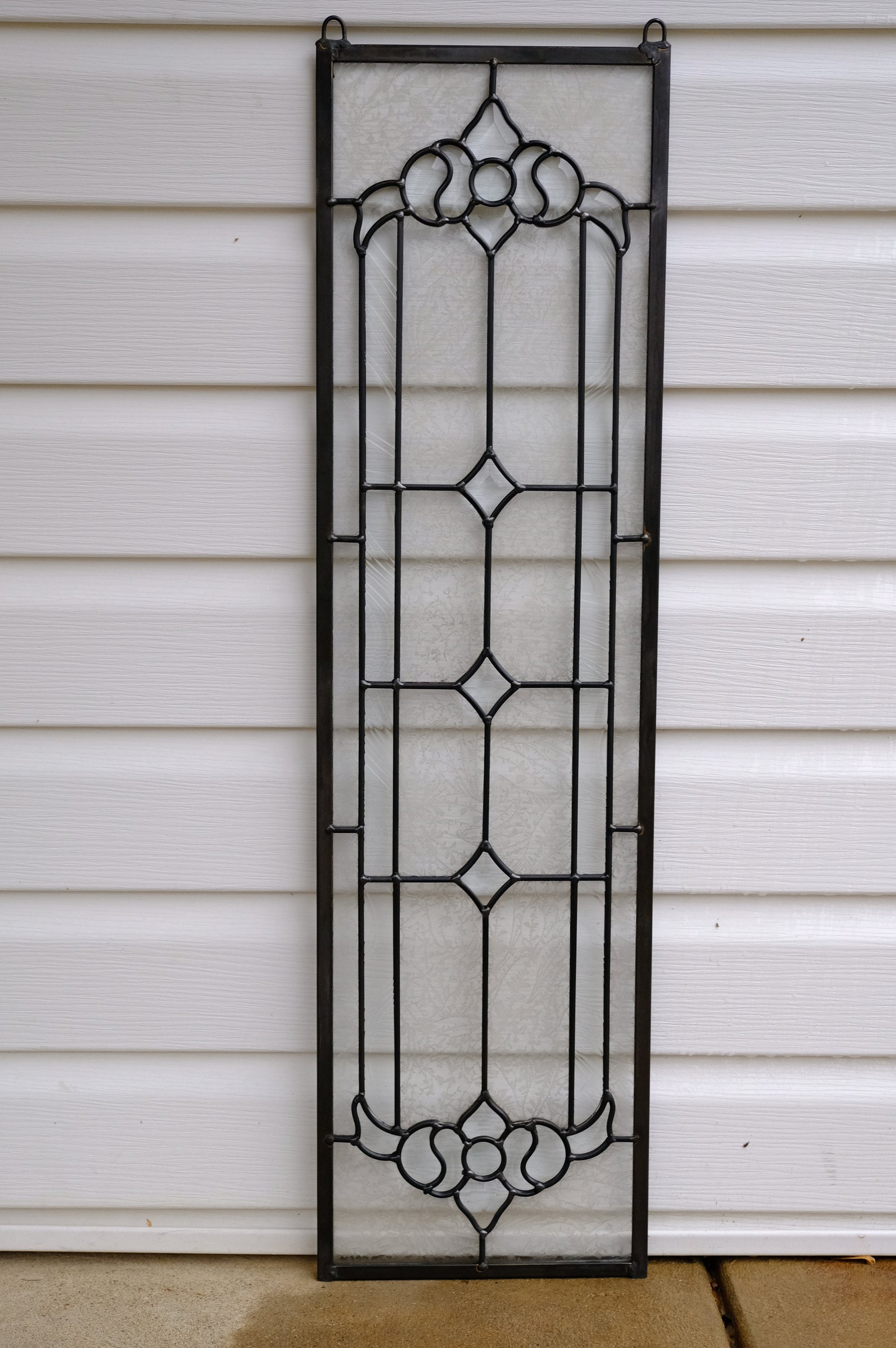 Handcrafted Clear Beveled Glass Window Panel 10" X 36" - Etsy