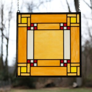 Handcrafted Glass Window Panel 16" X 16" - Etsy
