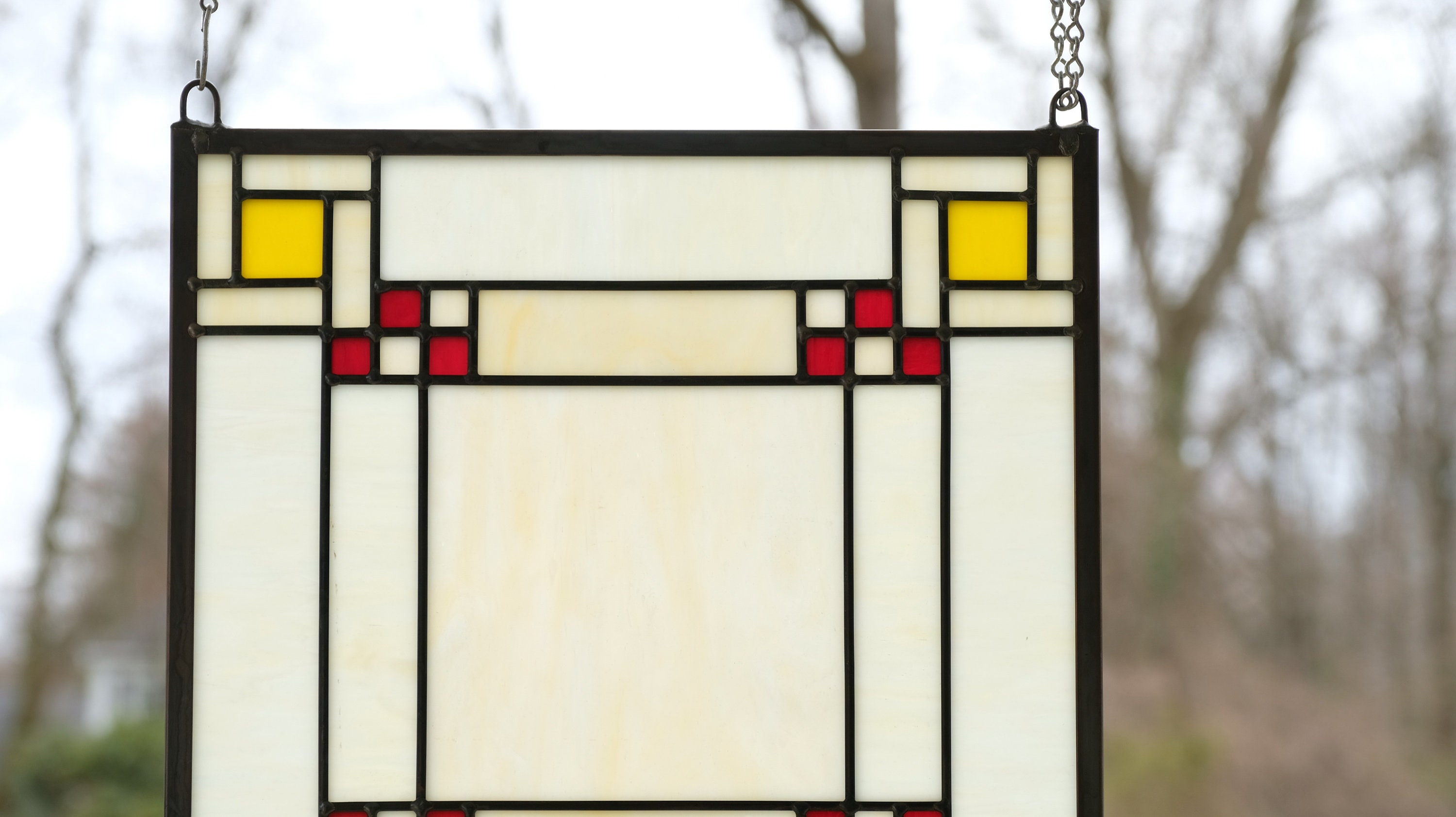 Handcrafted Glass Window Panel Stained Glass Panel 16" X 16" #1616-B - Etsy