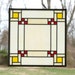 Handcrafted Glass Window Panel Stained Glass Panel 16" X 16" #1616-B - Etsy