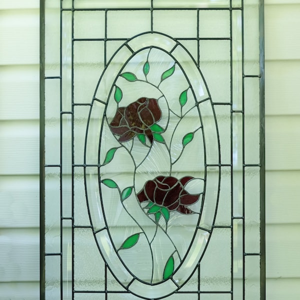 Large Stained Glass Panel - Etsy