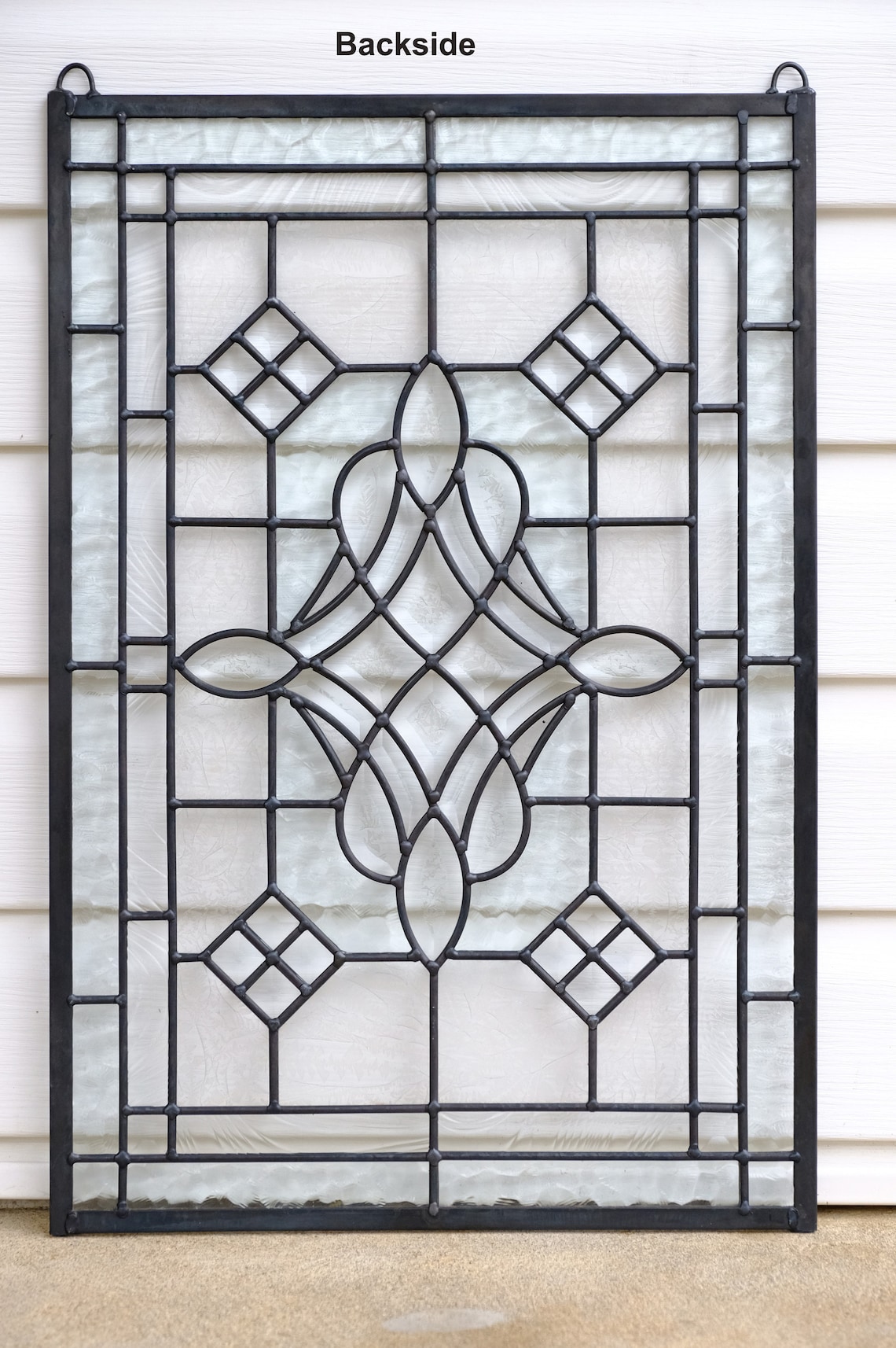 Handcrafted Clear Beveled Glass Window Panel 16 X | Etsy