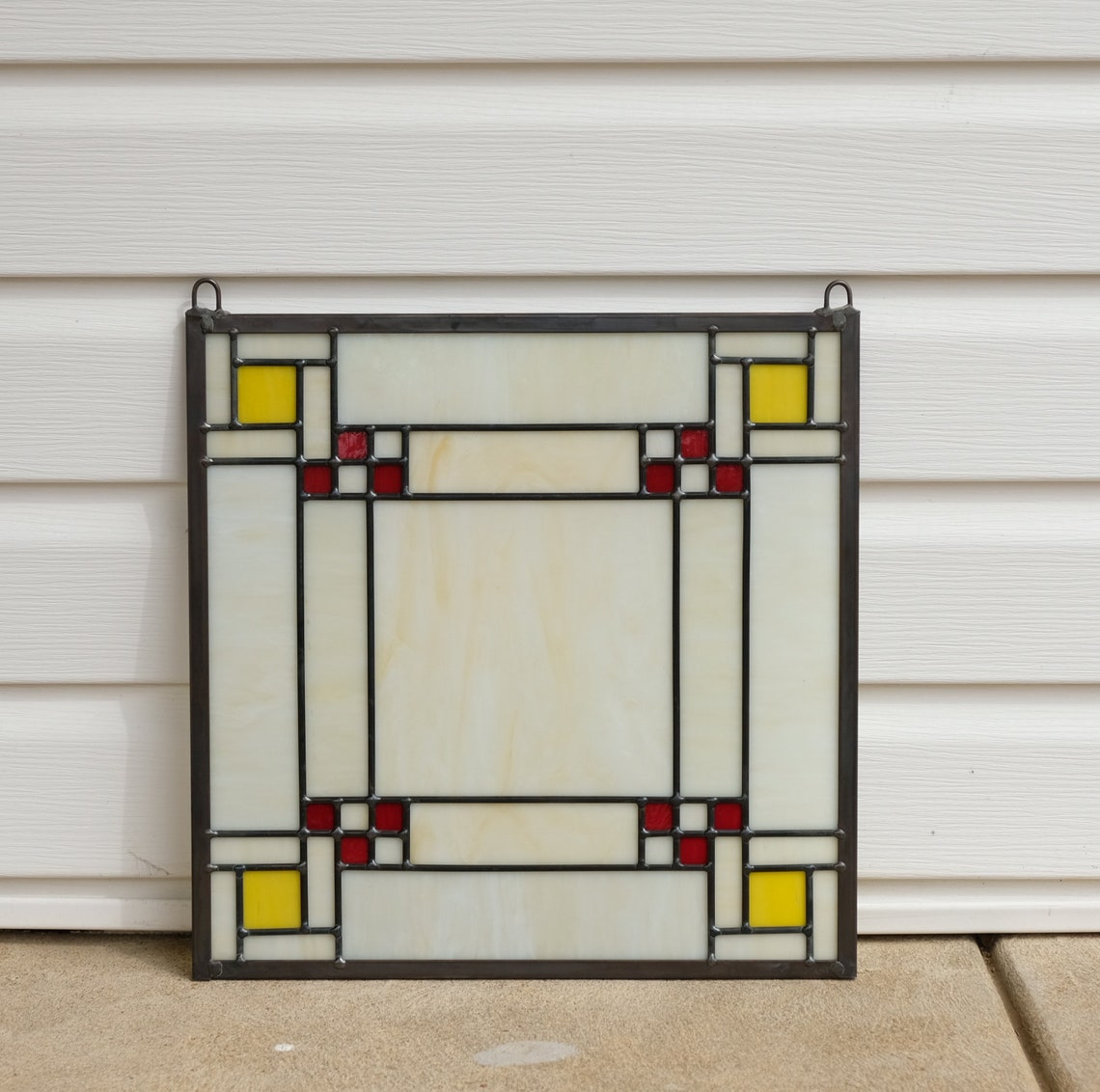 Handcrafted Glass Window Panel Stained Glass Panel 16" X 16" #1616-B - Etsy