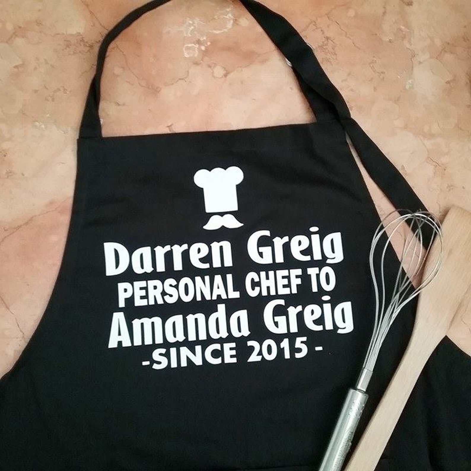 Apron for Dad Personalised Kitchen Apron Personalised Chef | Etsy