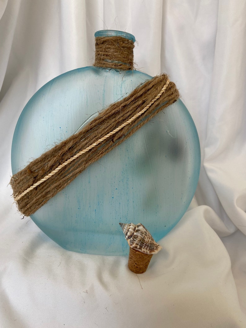 Ocean/sea Bottles Hand Decorated With Nautical Themed Charms and ...