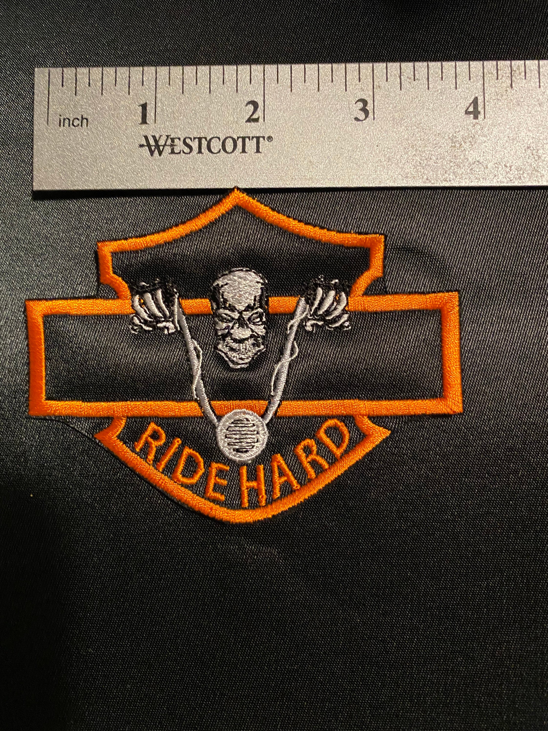Cute Iron on PATCH, Motorcycle Patch, Horror Patch, Trendy RIDE HARD ...