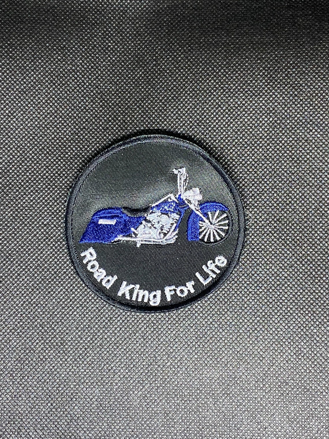 Road King, EMBROIDED PATCH, MOTORCYCLE Patch, Circle Patch, Road King ...
