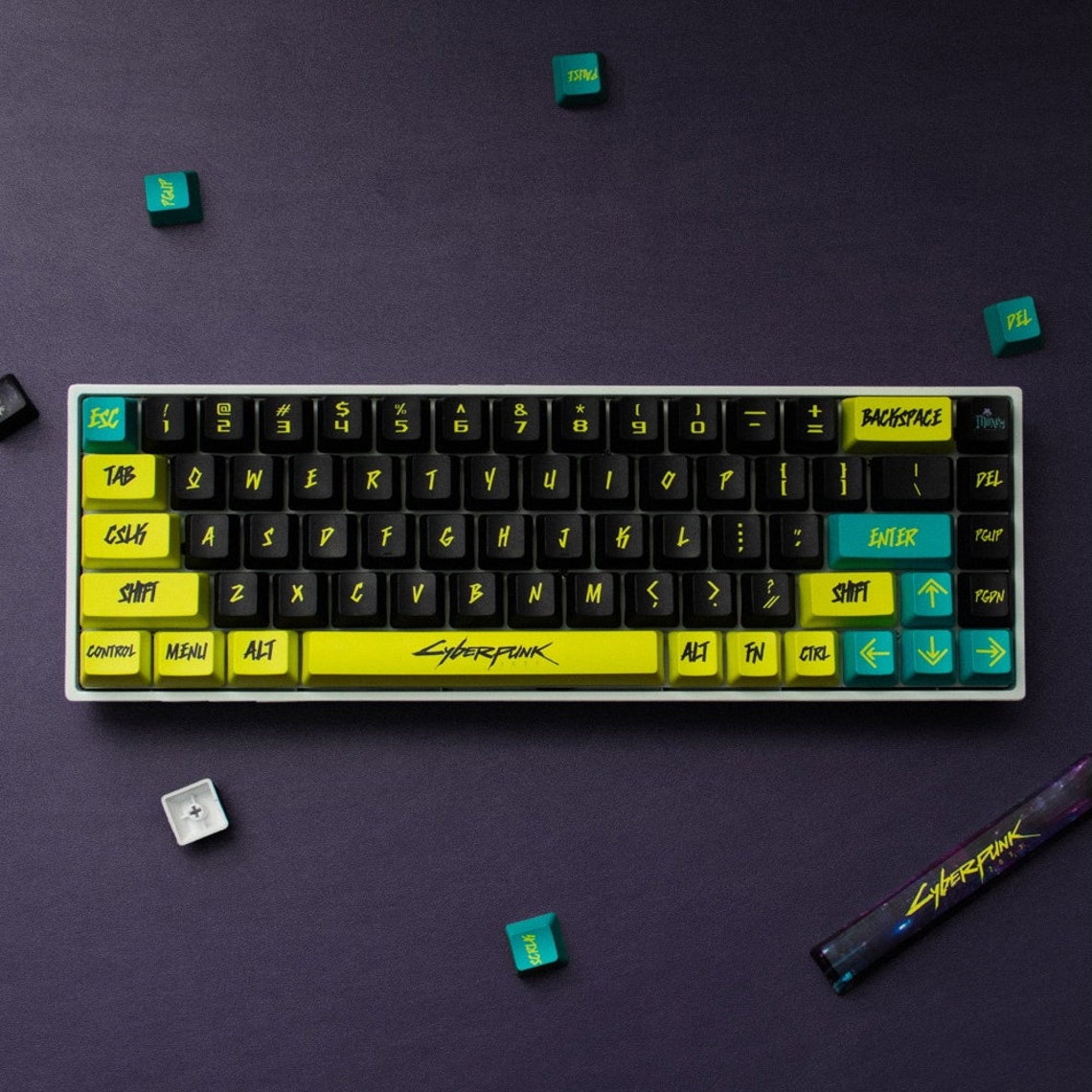 Cyberpunk Keycap Set OEM Profile Dye-sub Personalized Keycaps - Etsy