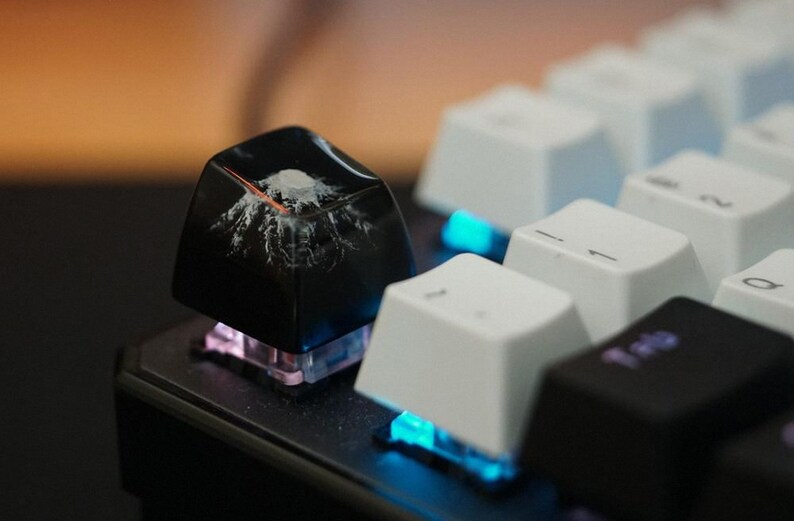 Handmade custom resin keycap for MX switches SA Mechanical | Etsy