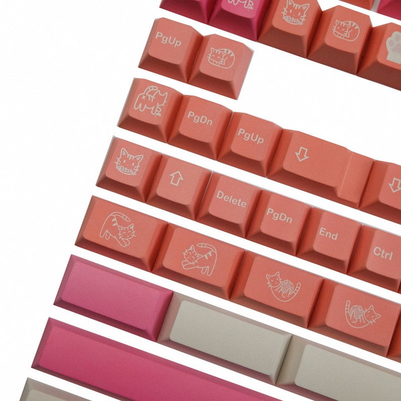 140 Keys GMK Orange Boi Keycap Set Custom PBT Keycaps Cute - Etsy