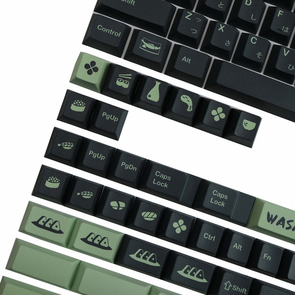 GMK Wasabi Keycap Set Dye-sub Cherry Profile PBT Keycaps for - Etsy Canada
