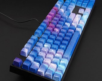 Ice Blue Personality Mechanical Keyboard Keycaps Water | Etsy