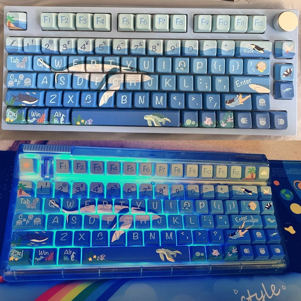 Sea Blue Keycap Set - Etsy