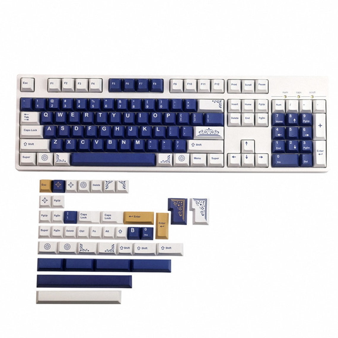 140 Keys GMK Lazurite PBT Keycaps Cherry Profile Dye Sub - Etsy