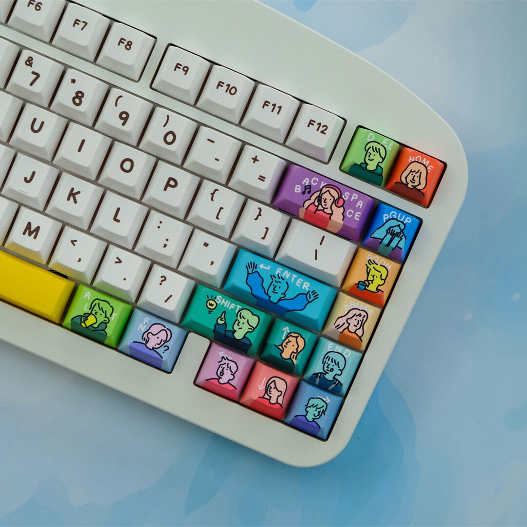 129 Keys Colorful Keycap Set Cherry Keycap for Mechanical Keyboard - Etsy