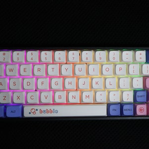 127 Keys Cute Bubble Keycap Set XDA Profile Keycaps Personalized Keycap ...