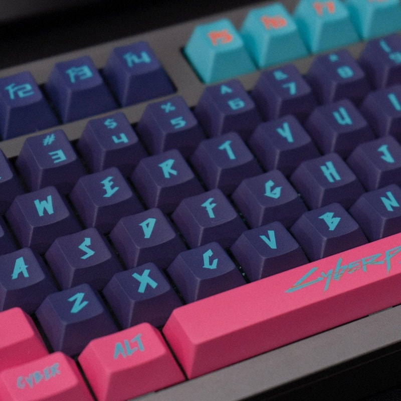 Buy 130 Keys Cyberpunk Keycap Set Cherry Full Set Keycaps for Online in ...