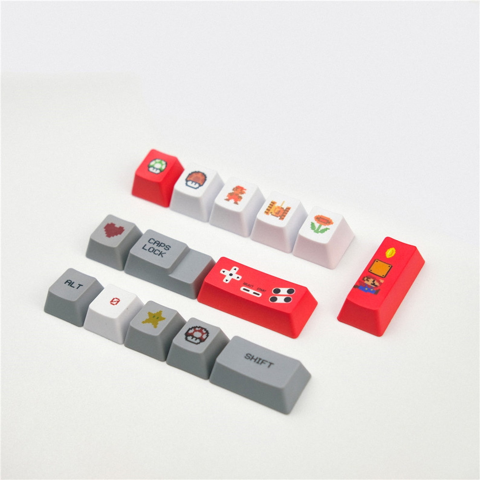 Mario Keycap PBT OEM Profile Key-cap Personality Animation | Etsy