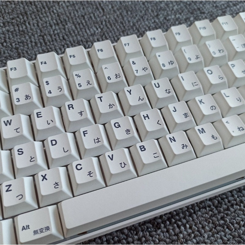 PBT 135 Keys Cherry Profile DYE-Sub Japanese Keycap Minimalist | Etsy