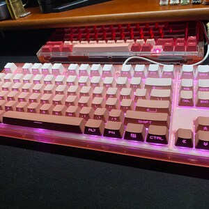 Gradient Pink Keycap Set PBT OEM Keycap for Mechanical Gaming - Etsy