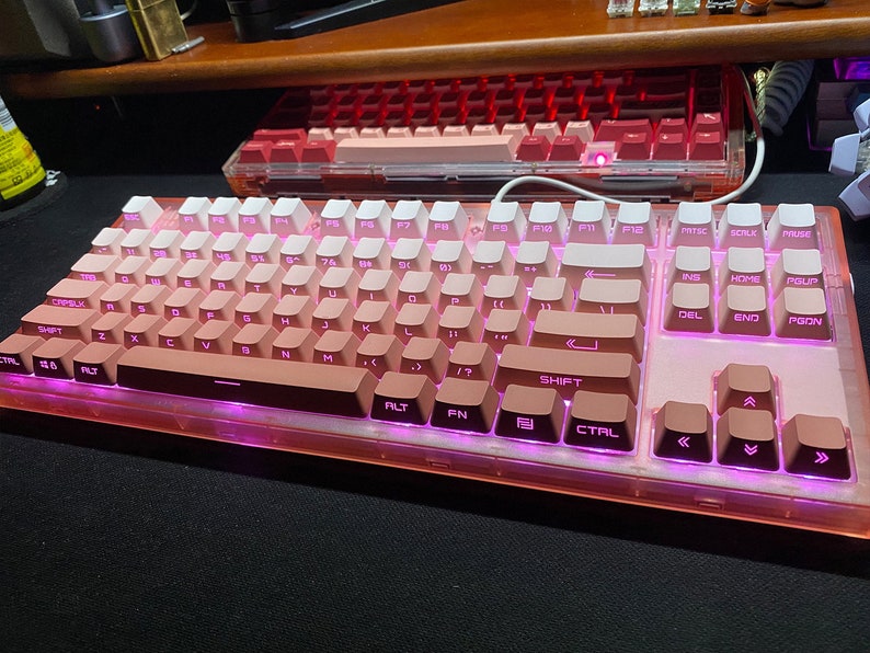 Gradient Pink Keycap Set PBT OEM Keycap for Mechanical Gaming - Etsy
