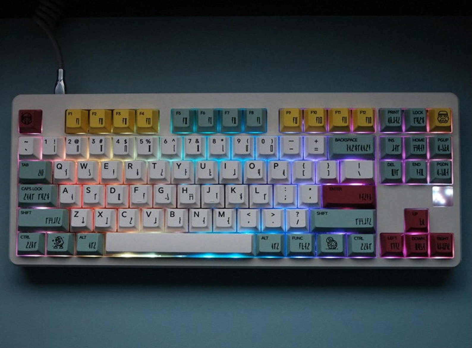 141 Keys Cool Keycap Sets Cherry Profile PBT Dye-sub Keycap - Etsy