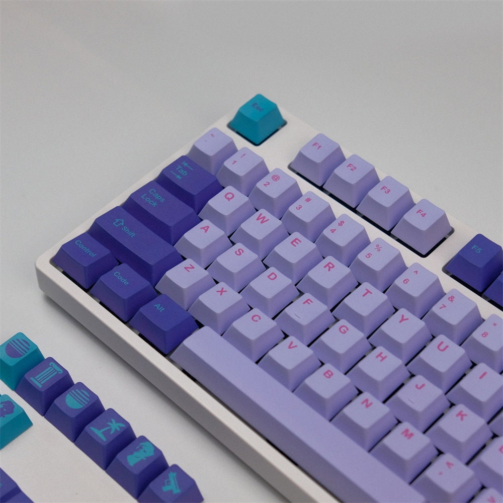 GMK Vaporwave PBT Keycaps Cherry Profile Dye Sub Personalized - Etsy Canada