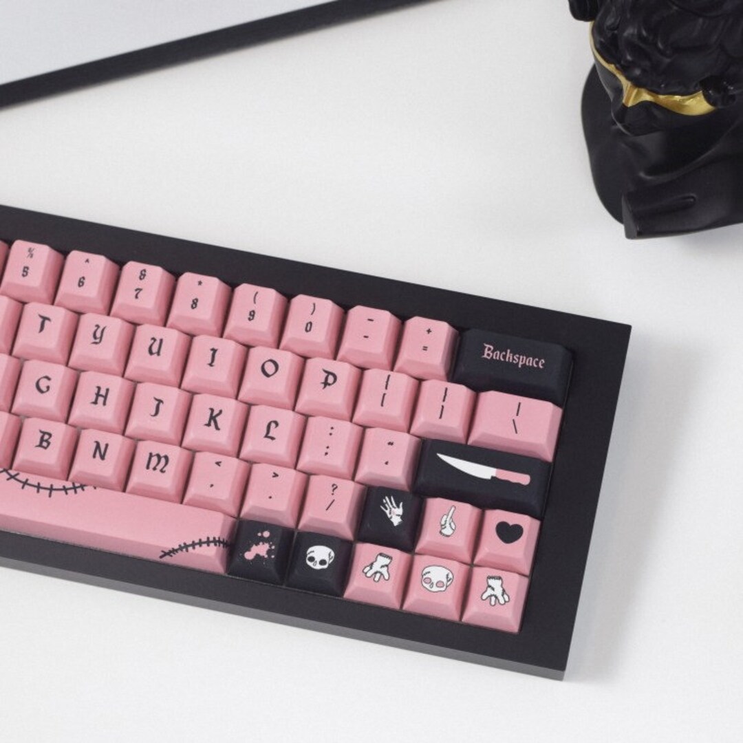 Black Pink Keycap Sets Cherry Profile Keycap for Mechanical Keyboard ...