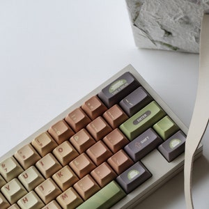 140 Keys Matcha Cake PBT Keycap Set Cherry Keycap Artisan Key Cap - Etsy