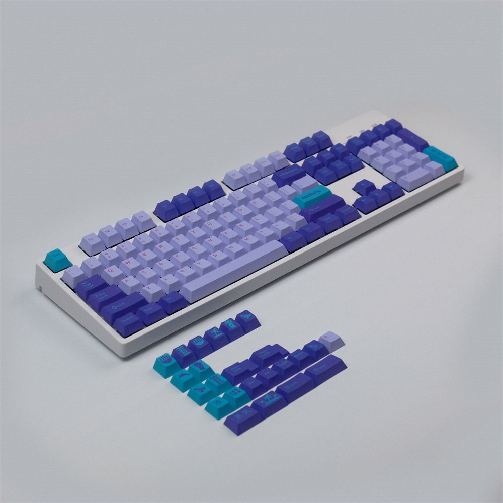 GMK Vaporwave PBT Keycaps Cherry Profile Dye Sub Personalized - Etsy Canada