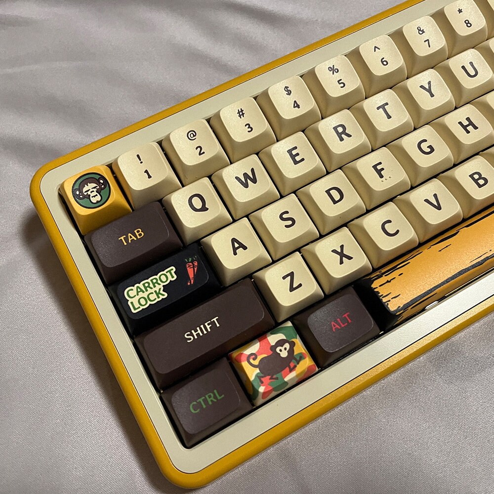 171 Keys Happy Monkey PBT Keycap Set Dye-sub KDA Profile - Etsy