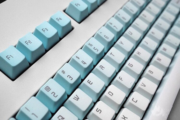Ice Blue Personality Mechanical Keyboard Keycaps Water | Etsy