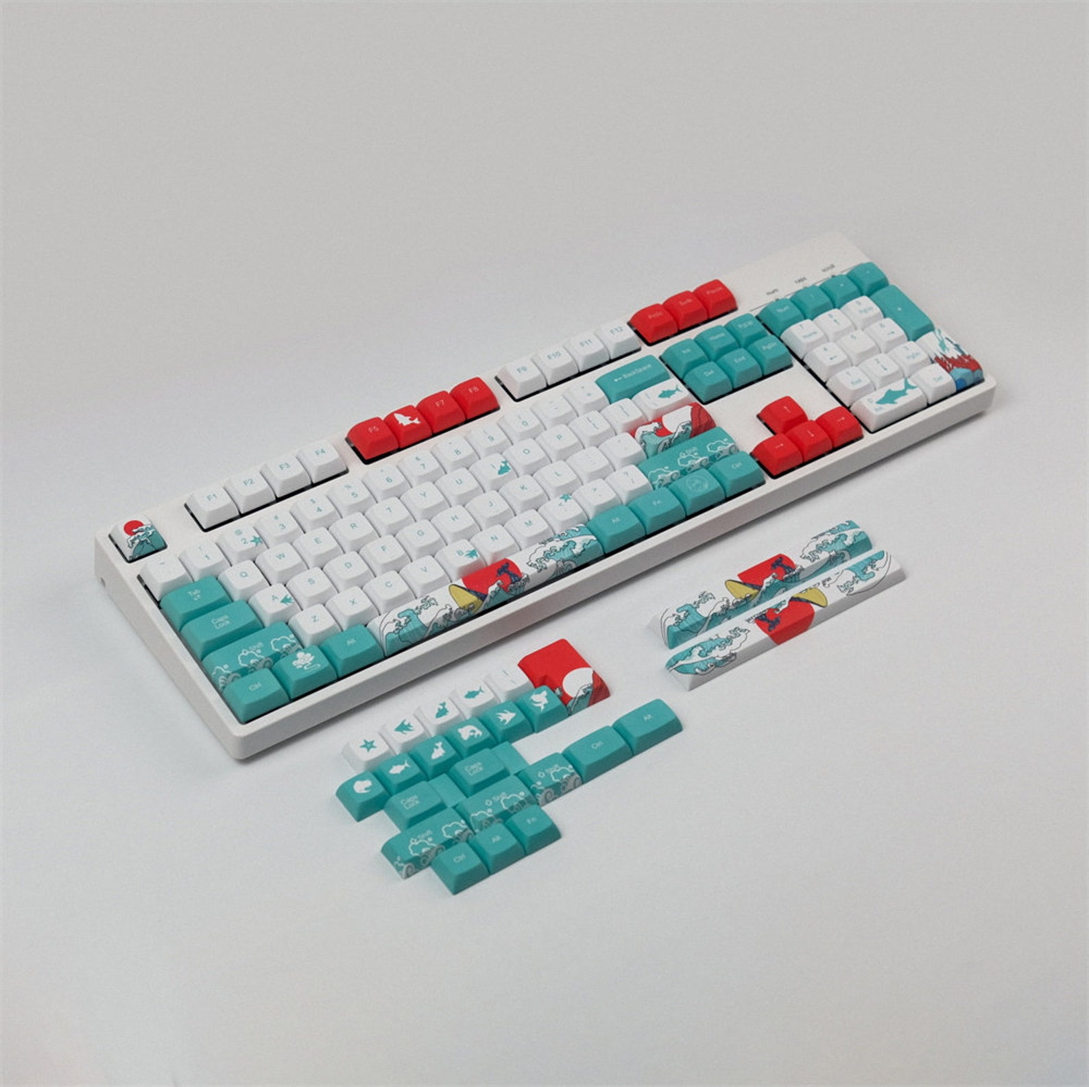 PBT Keycap Set XDA Keycaps Dye-sublimation Ukiyo-e Japan Manga - Etsy