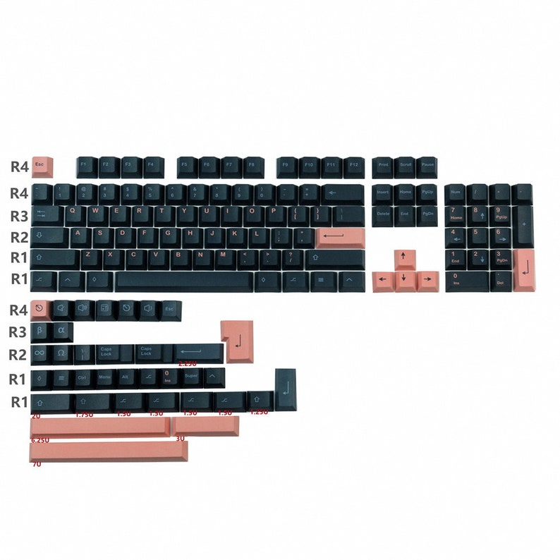 PBT Keycap Set Dye-sub Cherry Profile GMK Firefly Keycaps for - Etsy